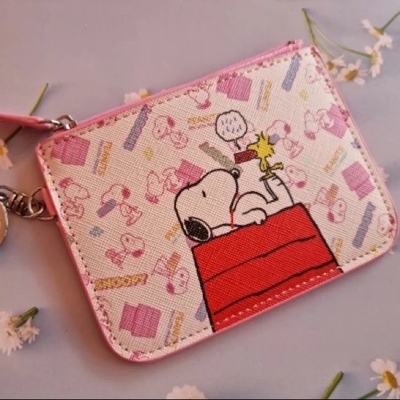 Accessories | Snoopy Coin Card Id Purse Wallet Cartoon Peanuts Pink ...
